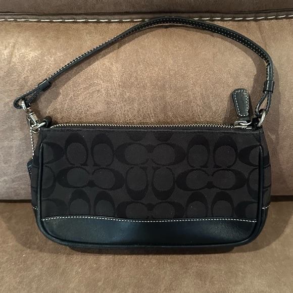 Coach | Bags | Vintage Coach Mini Black Monogram Purse | Poshmark